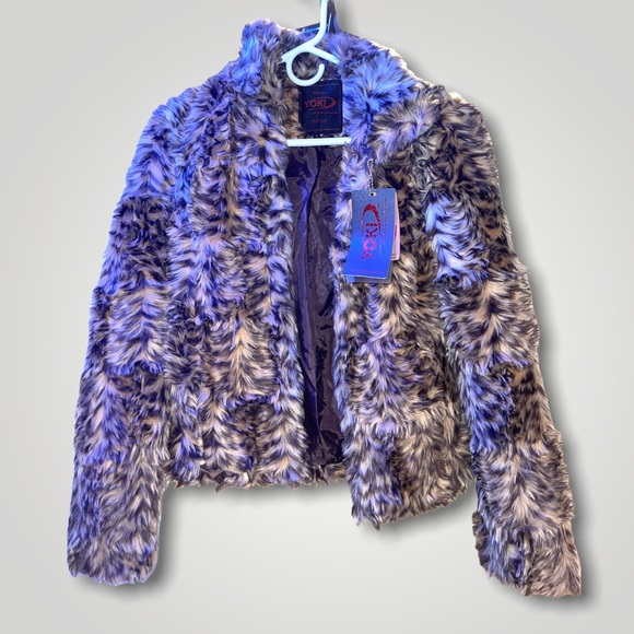 Yoki | Jackets & Coats | Nwt Yoki Fuzzy Leopard Print Faux Fur Jacket ...